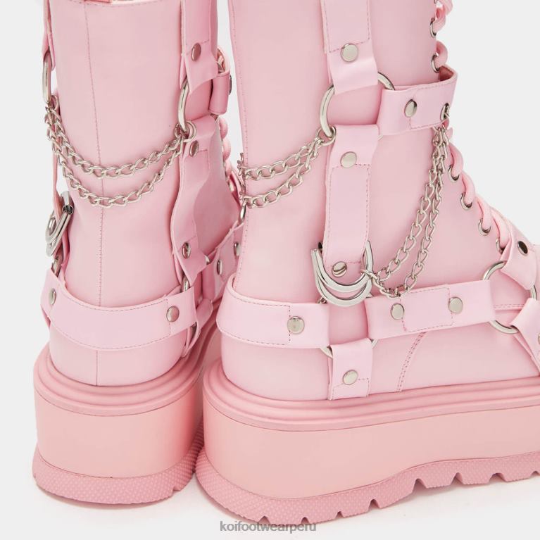 bota | mujer KOI footwear botas con plataforma en colores pastel yami ...